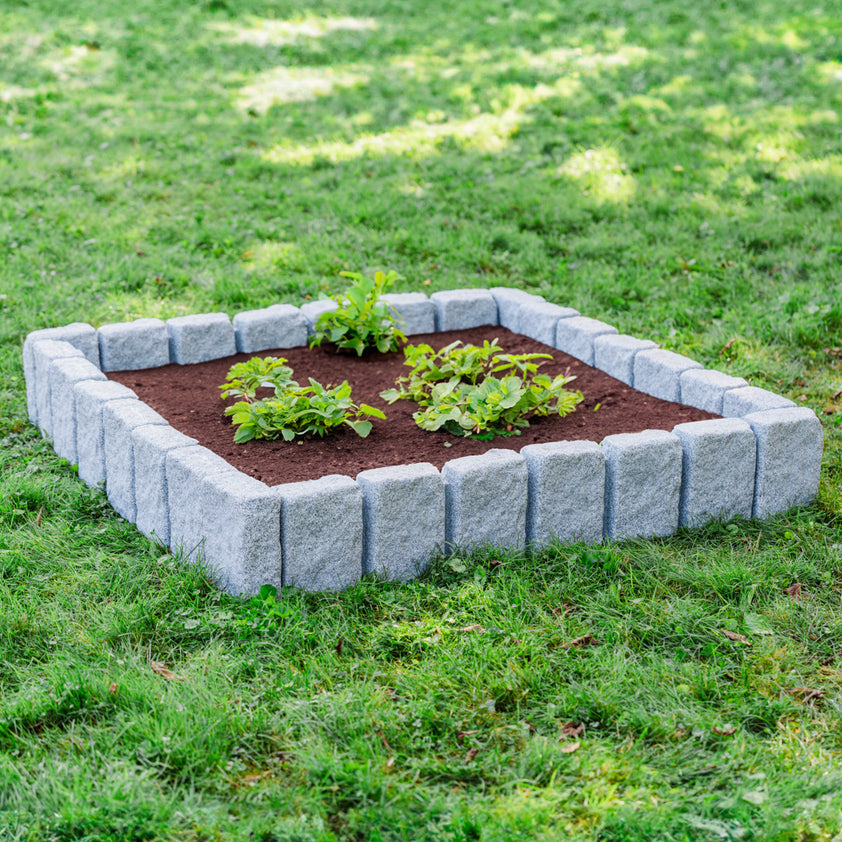 Faux Stone Edging Blocks XL - 4-foot section - Beuta